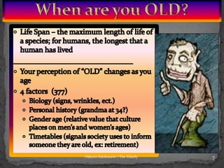 Chapter 13 The Elderly | PPTX