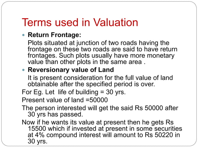 Chapter 13 ( valuation) | PPTX | Real Estate Industry | Industries