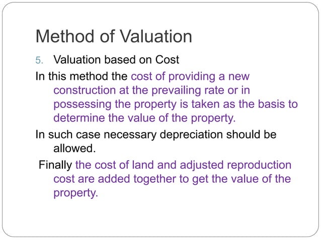 Chapter 13 ( valuation) | PPTX | Real Estate Industry | Industries