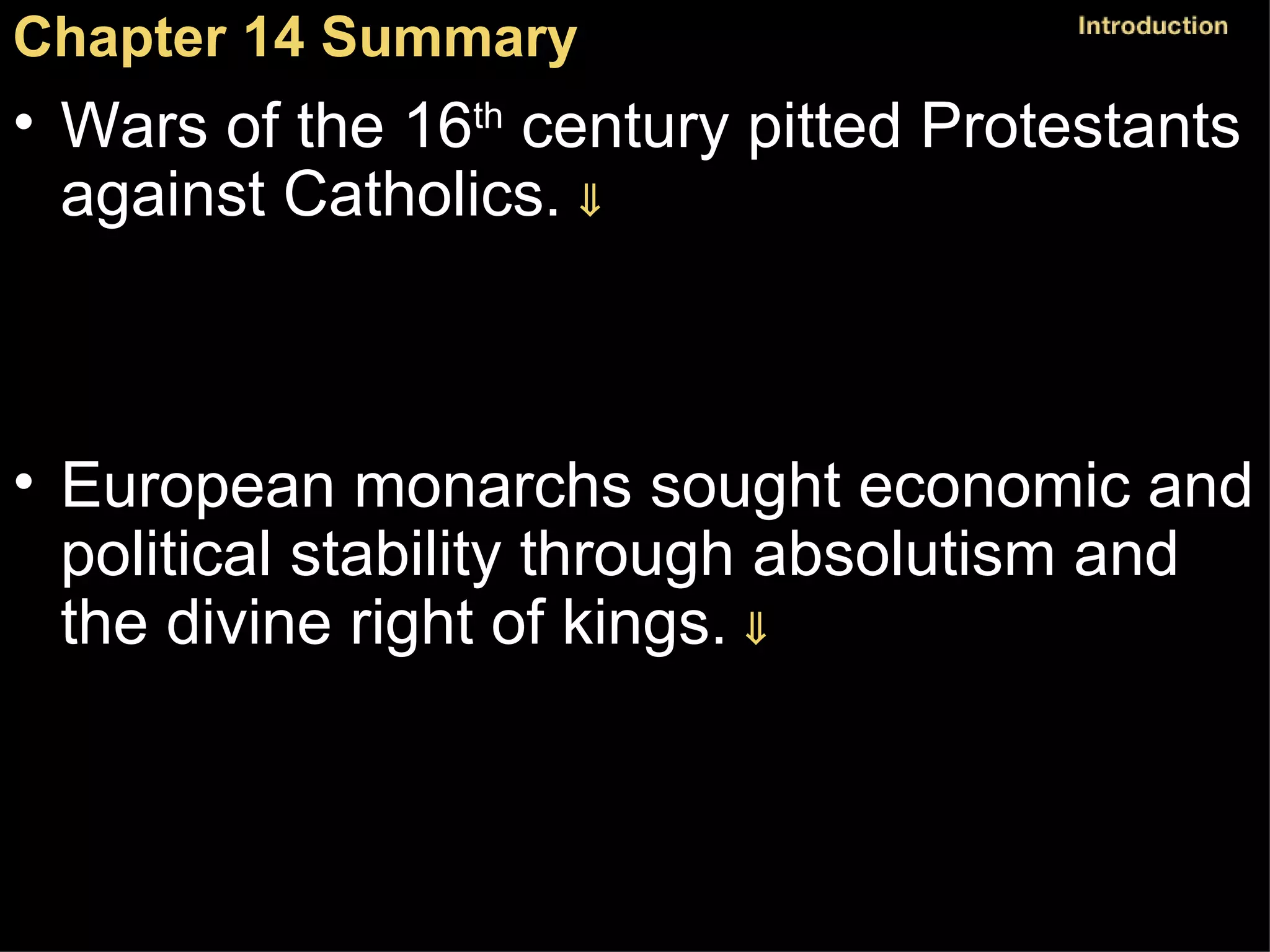 Ch 14 Absolutism Part 1 | PPT