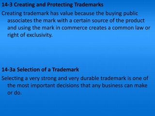 Chapter-14-Trademarks-Copyrights-Patents-And.pptx | Business | Business ...