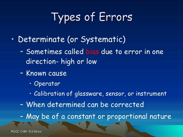 Chapter 1(5)Measurement and Error