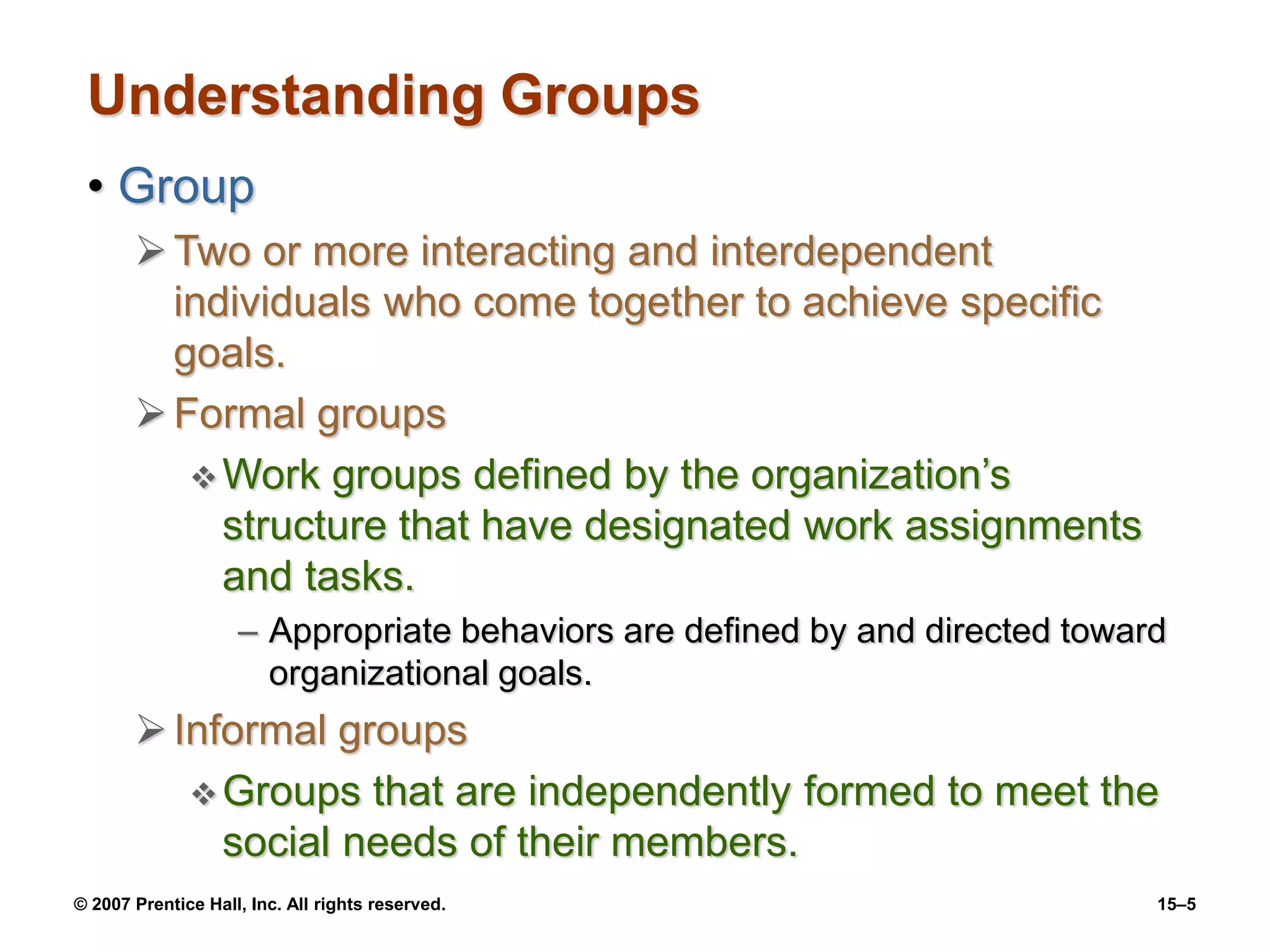Understanding Groups and Teams | PPT