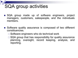 Software Quality Assurance in software engineering | PPT | Computer ...