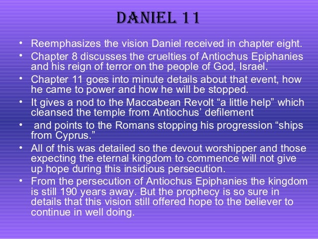 Daniel Chapter 11 K. Sno