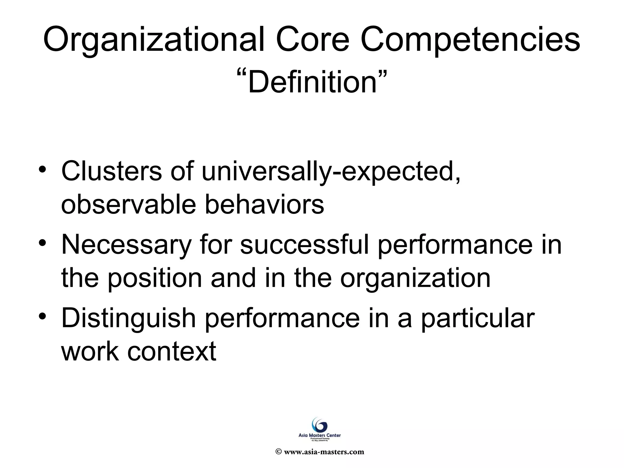 Developing a University-Wide Integrated Employee Core Competency ...