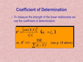simple linear regression statistics course | PPT