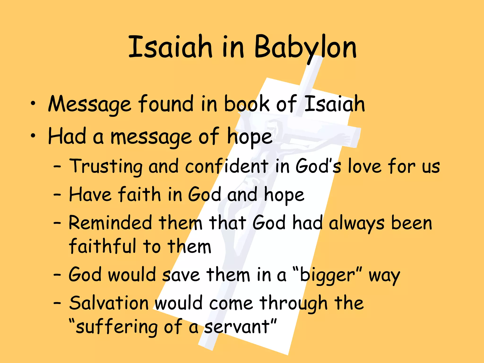 Chapter 17 The Return From Exile | PPT