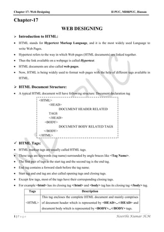 chapter-17-web-designing2.pdf | Web Design and HTML | Internet