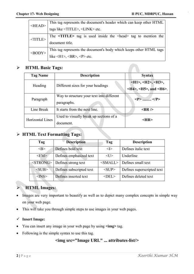 chapter-17-web-designing2.pdf | Web Design and HTML | Internet