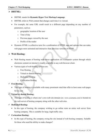 chapter-17-web-designing2.pdf | Web Design and HTML | Internet