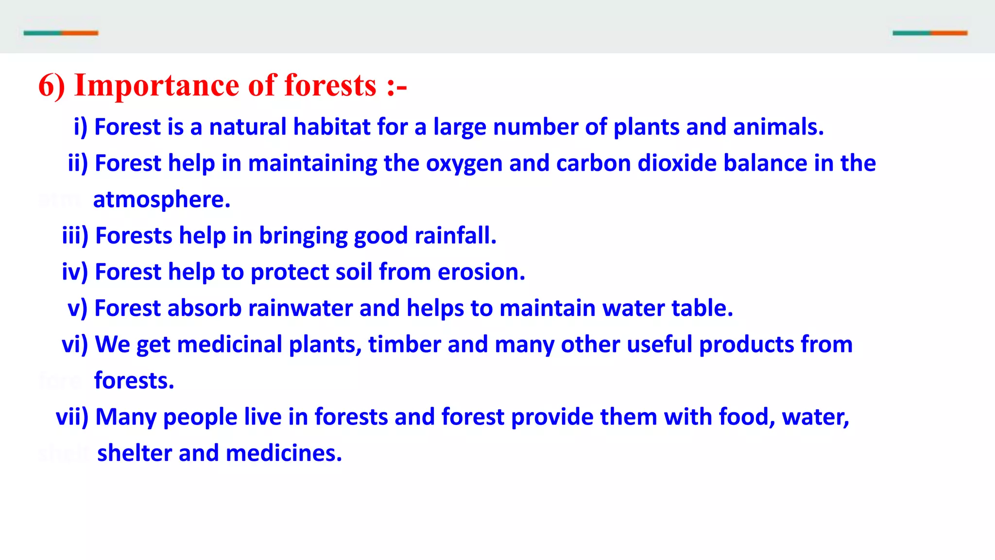 PPT Class 7th Science Chapter- 17 Forests - Our Lifeline | PDF ...
