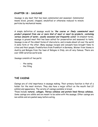 Chapter 18-sausages | PDF