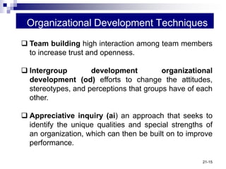 Organizational Change and Stress Management, Chapter 19-Organizational ...