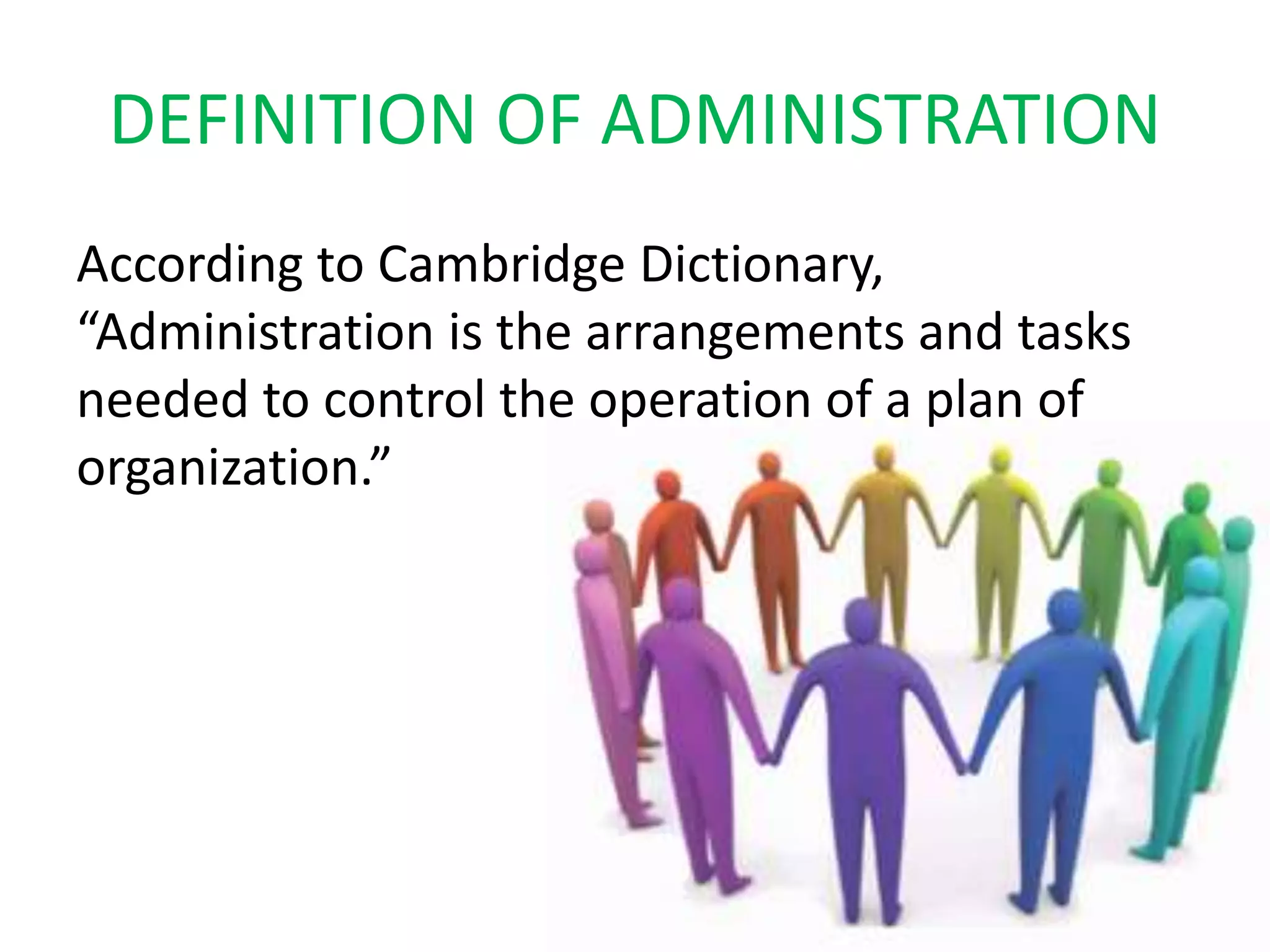 Administration and Management | PPTX