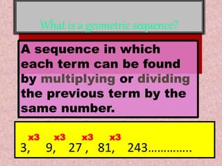 Chapter 1 arithmetic & geometric sequence | PPT