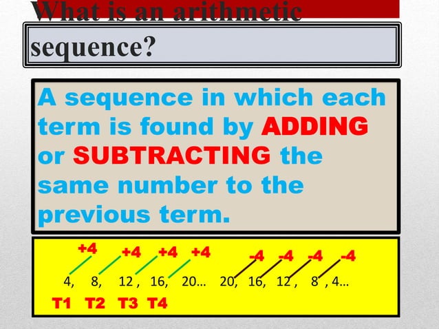Chapter 1 arithmetic & geometric sequence | PPT