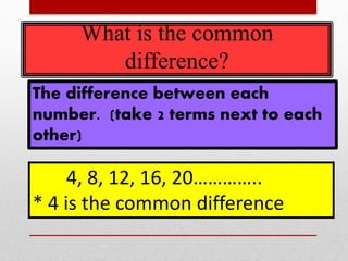 Chapter 1 arithmetic & geometric sequence | PPTX