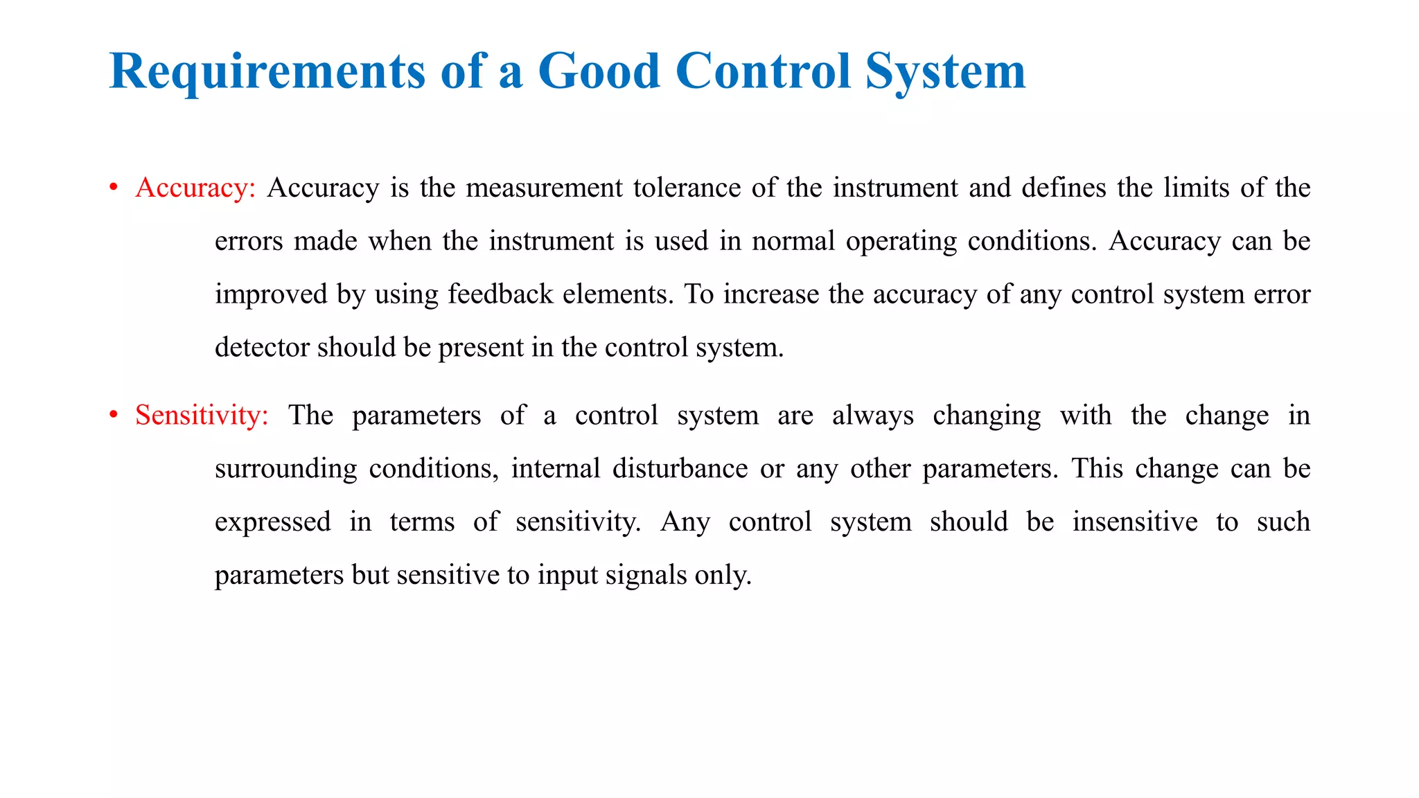 Chapter 1 basic components of control system | PPTX