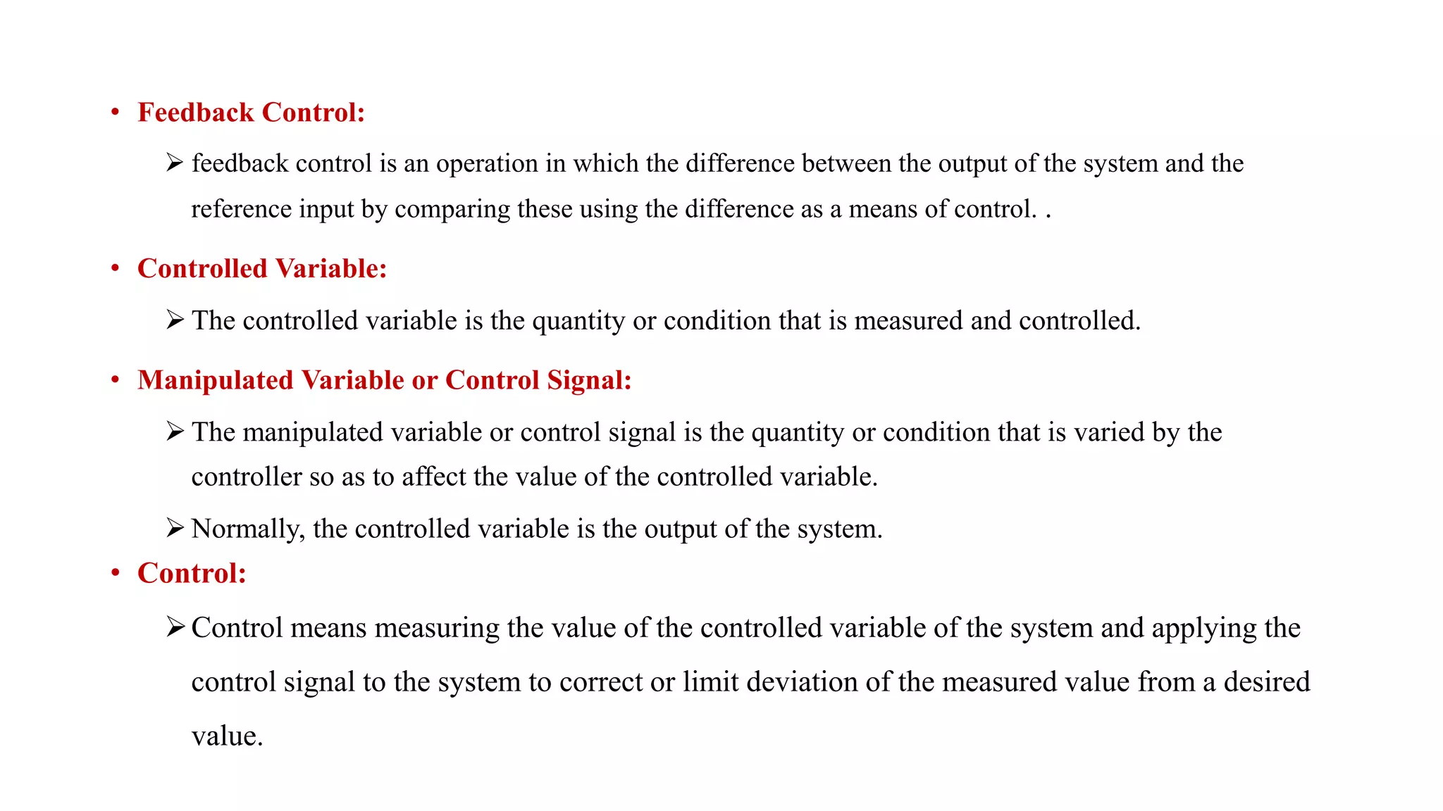 Chapter 1 basic components of control system | PPTX