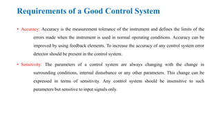 Chapter 1 basic components of control system | PPTX