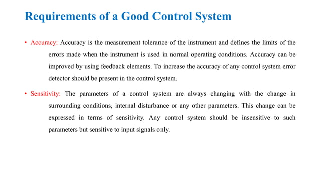 Chapter 1 basic components of control system | PPTX