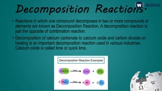 Chapter 1 chemical reactions and equations || science || class 10 | PPTX