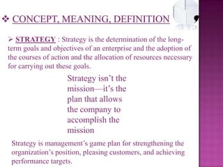 Chapter 1 conceptual framework for strategic management (2) | PPTX
