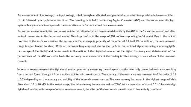 Chapter-1 Digital Measuring Instruments.pptx | Physics | Science