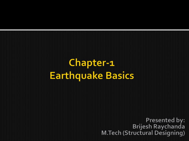 Earthquake basics | PPT | Geology | Science