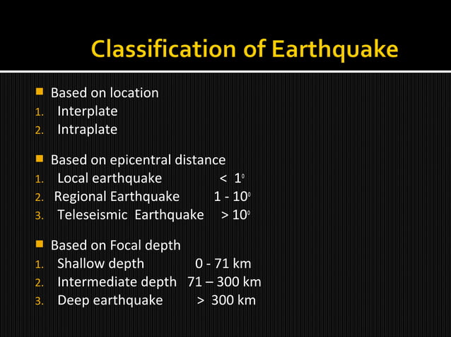 Earthquake basics | PPT | Geology | Science