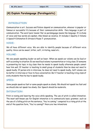 Chapter 1- DYNAMIC OF COMMUNICATION - ETC | PDF
