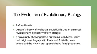 CHAPTER-1_Evolutionary Biology .pptx | Genetics | Science
