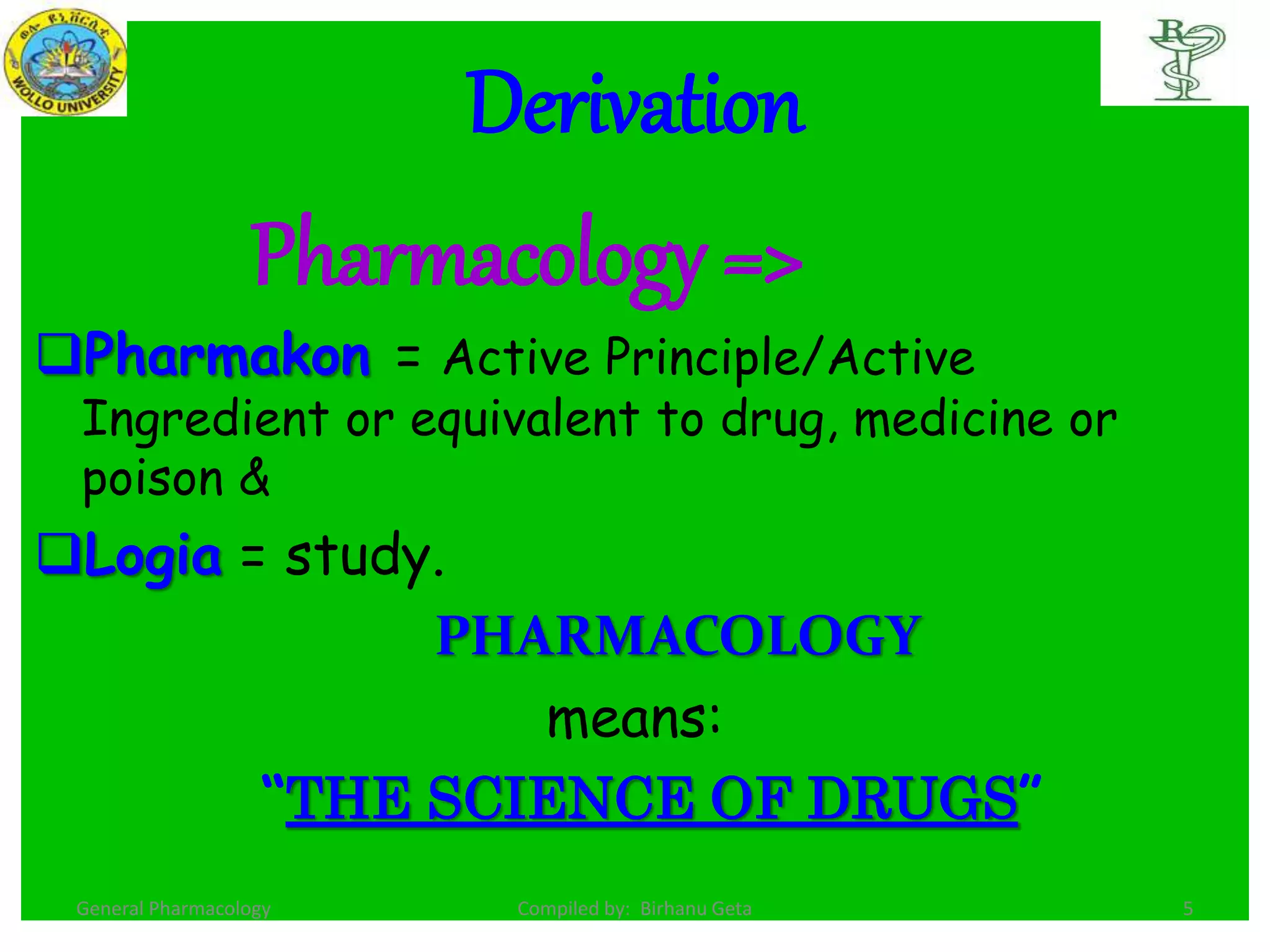 Chapter 1 general pharmacology | PPTX