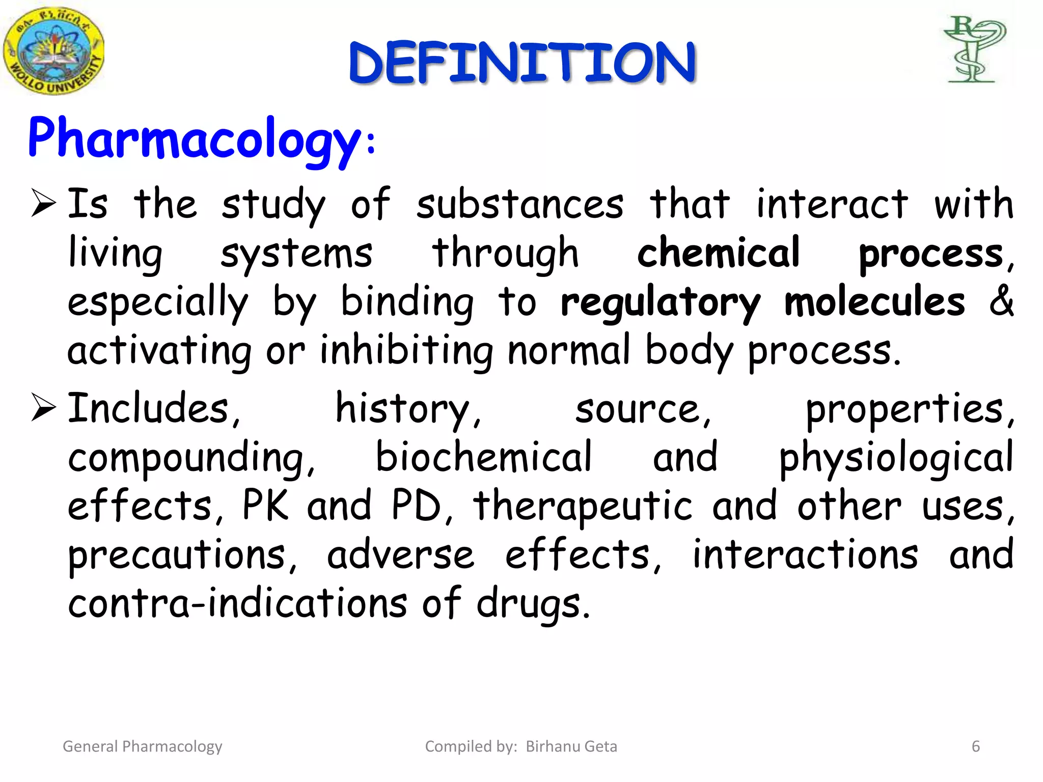 Chapter 1 general pharmacology | PPTX