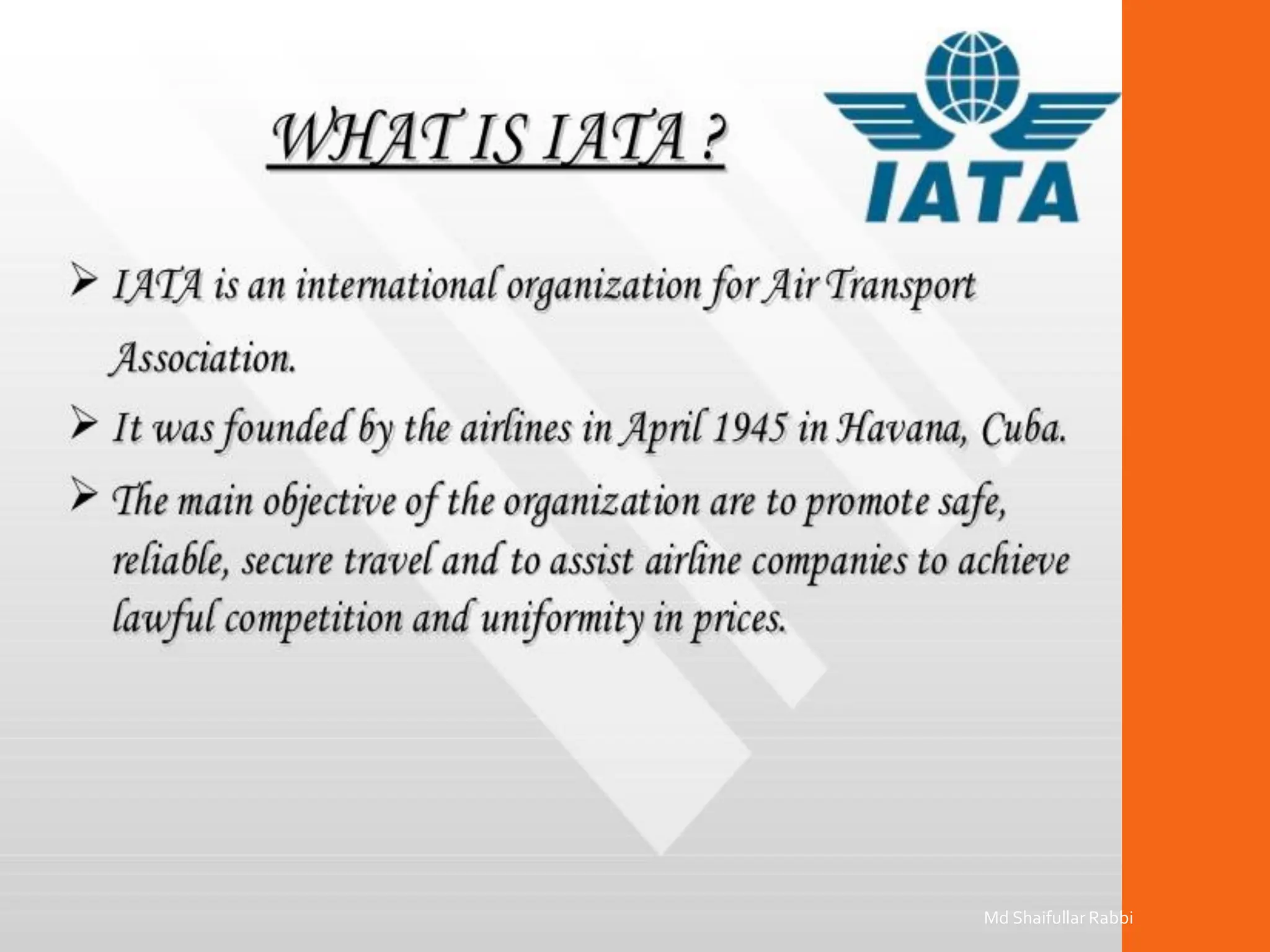 Chapter-1 IATA, UFTAA, ICAO, FAA, CAA, ATAB, Conventions | PDF