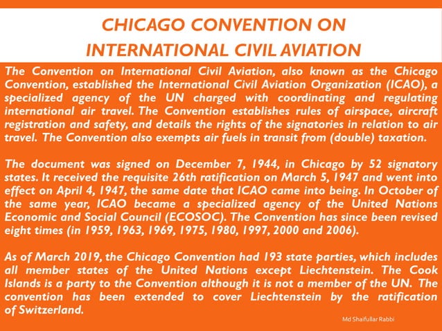 Chapter-1 IATA, UFTAA, ICAO, FAA, CAA, ATAB, Conventions | PDF