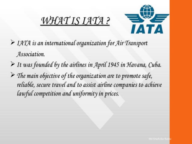 Chapter-1 IATA, UFTAA, ICAO, FAA, CAA, ATAB, Conventions | PDF