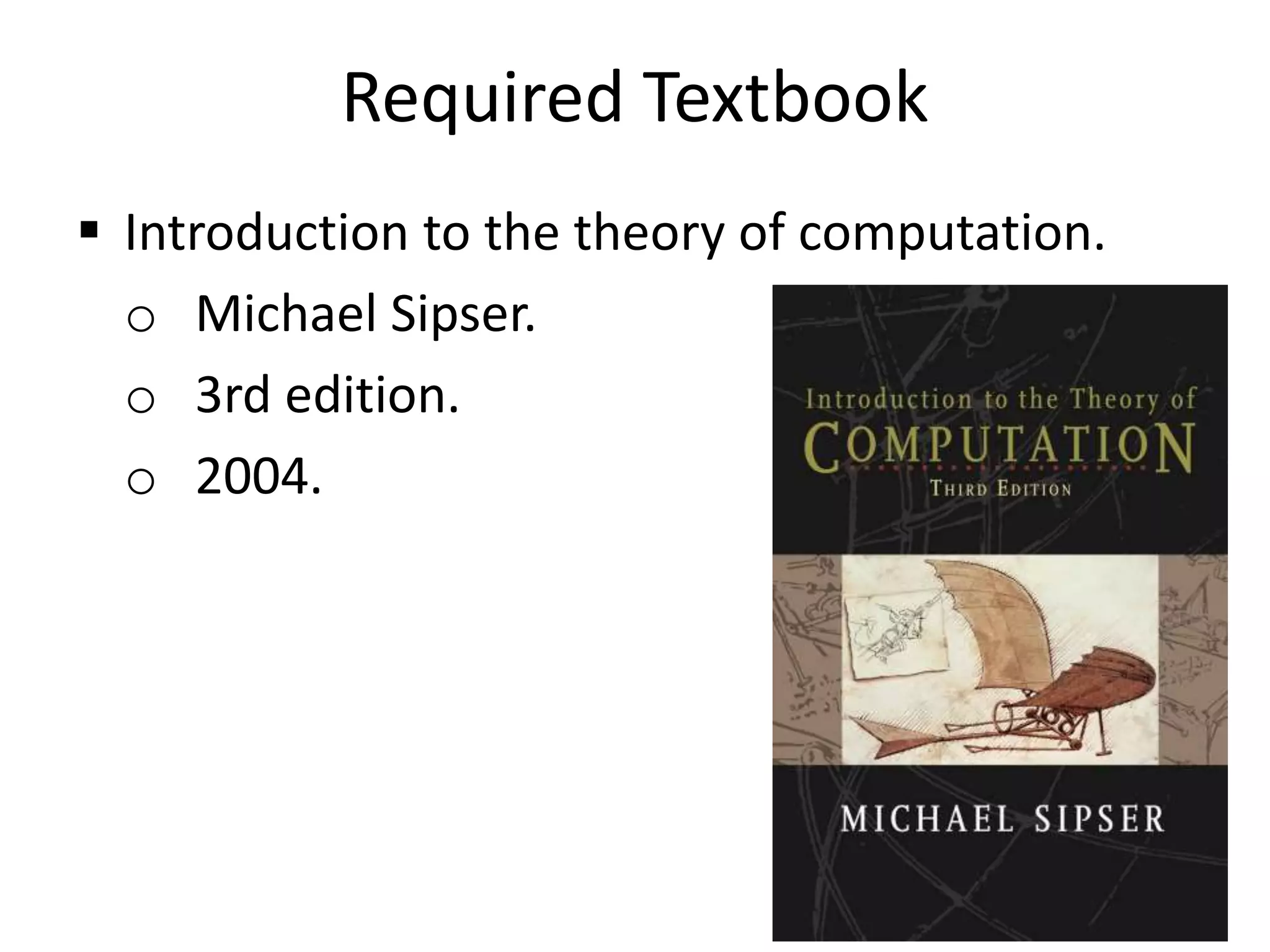 Theory Of Computation Chapter 1 Introduction Pptx Programming Languages Computing