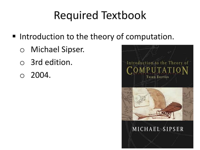 Theory of Computation "Chapter 1, introduction" | PPTX | Programming Languages | Computing