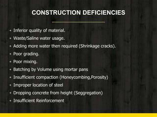 Introduction to repair and rehabilitation of structures | PPT