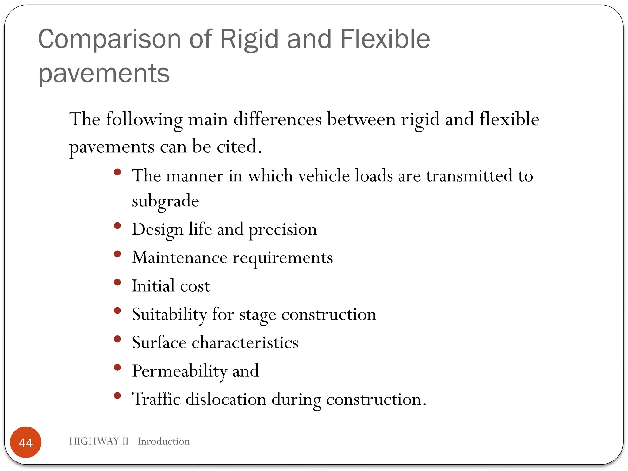 CHAPTER - 1 introduction.pptx about pavement design | PPTX