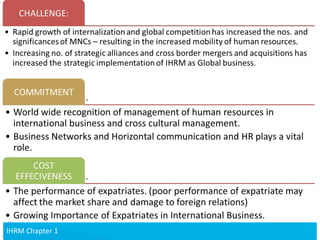 Chapter 1 introduction to ihrm | PPT