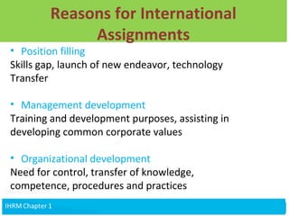 Chapter 1 introduction to ihrm | PPT