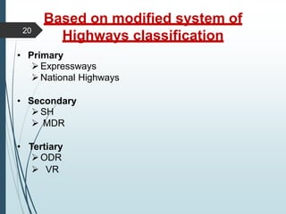 Chapter 1 Introduction to road | PPTX