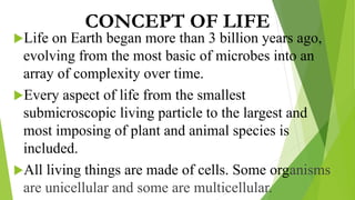 Introduction to Life Science and The Theories on the Origin of Life | PDF