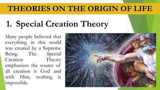 Introduction to Life Science and The Theories on the Origin of Life | PPT