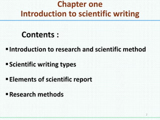 Chapter-1 Introduction to Technical Report writing and Research Methods ...