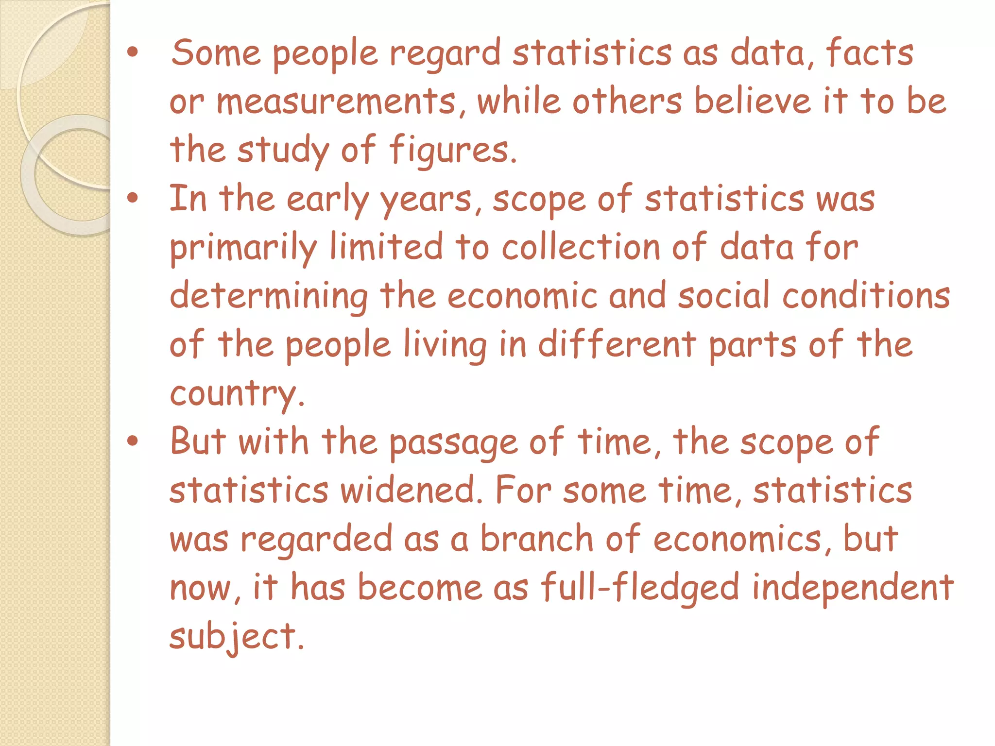 Chapter-1 Concept of Economics and Significance of Statistics in ...