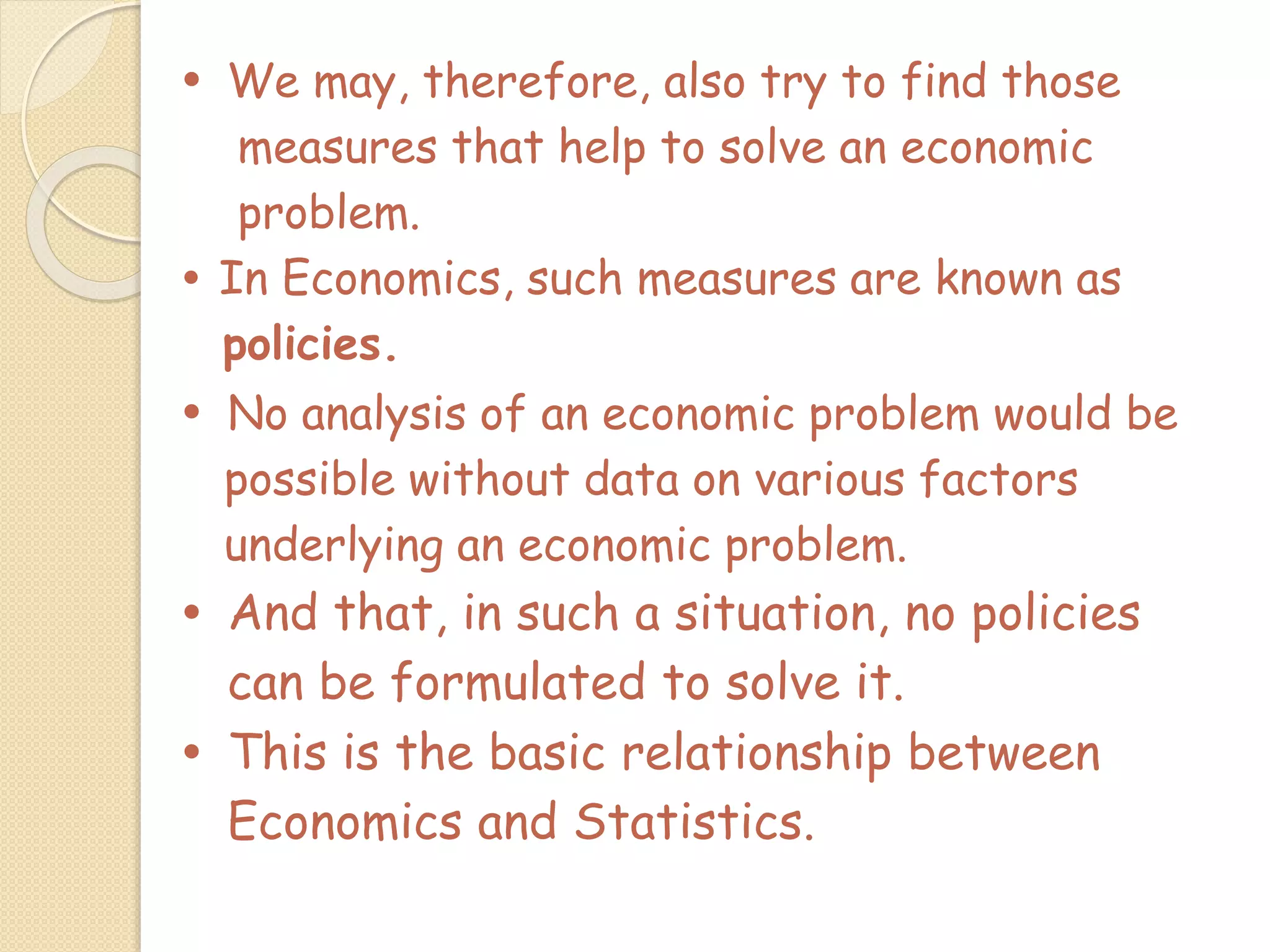 Chapter-1 Concept of Economics and Significance of Statistics in ...